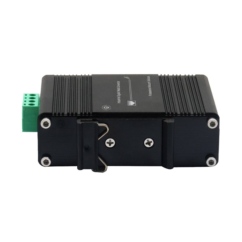 Mini Industrial Ethernet Gigabit Switch 2 RJ45 + 1 SC Fiber Full-Duplex ...