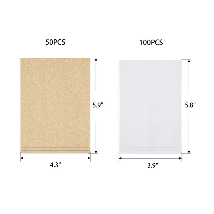 China Supply Disposable Grease Proof Glassine Waxed Bags