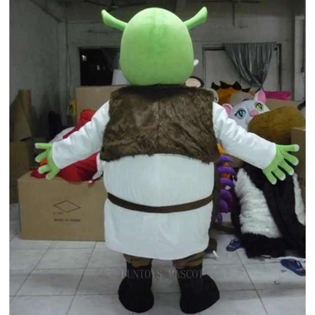 Funtoys CE Fursuit Shrek Mascot Costume Cosplay Adult Mascotte