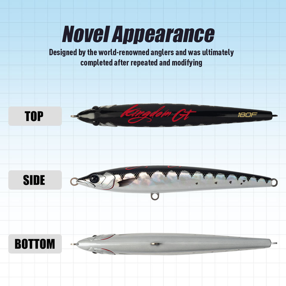 Kingdom 2025 GT Stick Bait Floating Z-Action Fishing Lure New Design ...