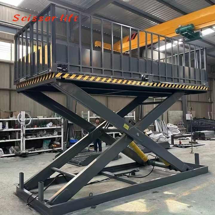 1 Ton to 30 Ton Scissor Table Heavy Stationary Fixed Hydraulic Electric ...