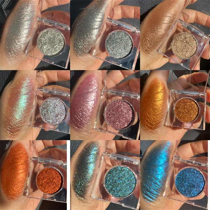 Duochrome Multichrome Eye Shadow Palette Vegan High Pigment Makeup ...