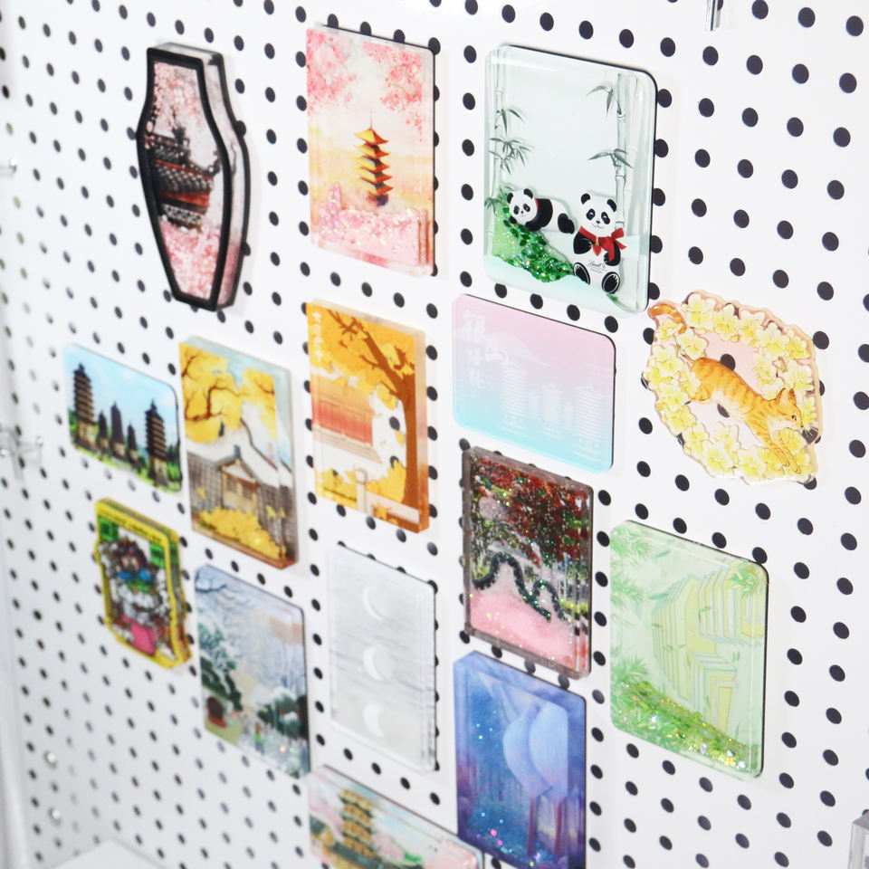 UV Printed Custom Acrylic Refrigerator Magnets, Transparent Acrylic ...