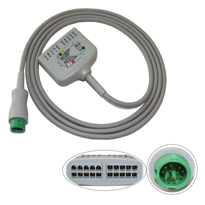10-lead ECG Trunk Cable for Mindray Monitors - Reliable Signal Transmission