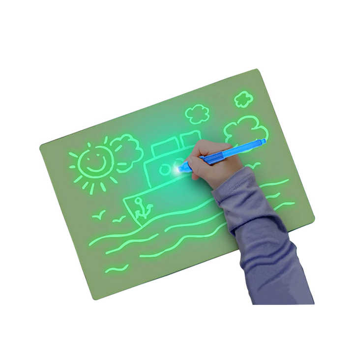 A3 A4 A5 Fluorescent Drawing Board Magic Luminous Doodle Pad Light up ...