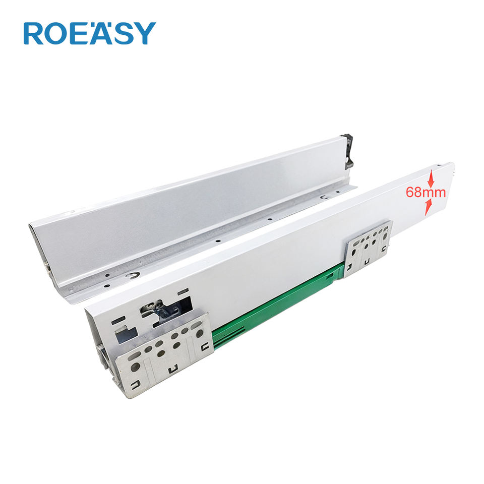 ROEASY Metal Drawer Box Soft Close Drawer Channel Undermount Slide 68mm ...
