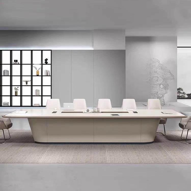Modern Wooden Meeting Negotiation Table Boardroom Desk