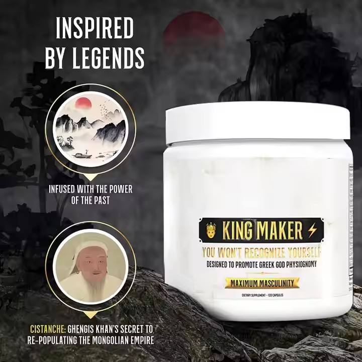 KING MAKER 13-in-1 Anabolic Supplement Capsules for Men