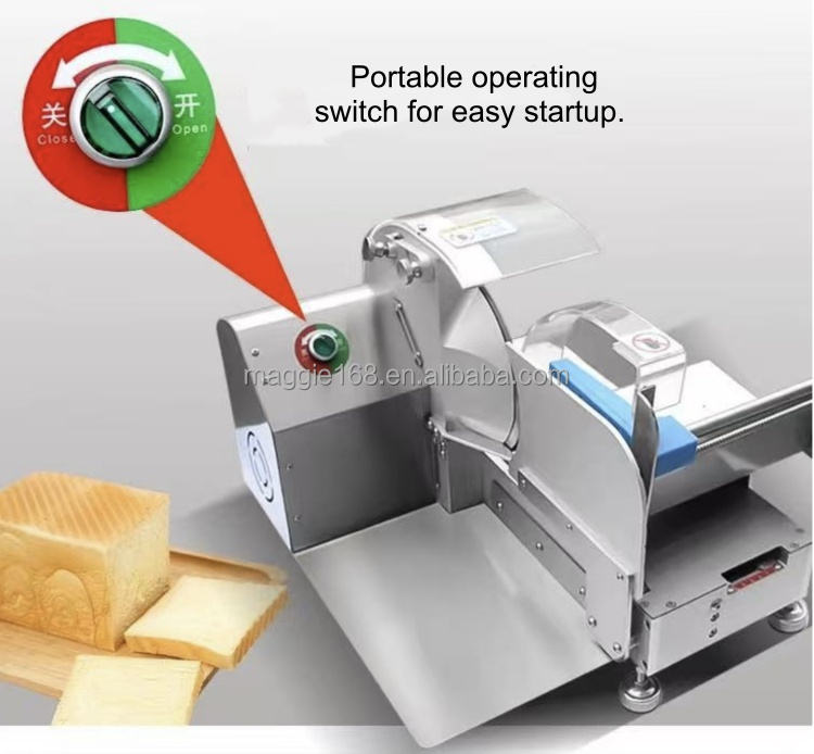 220V/50Hz Adjustable Commercial Bakery Equipment Toast Bread Slice ...