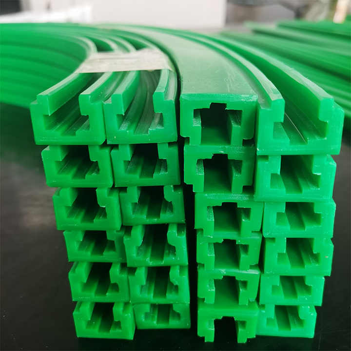 T-type UHMWPE plastic conveyor chain annular guide rail in polyethylene conveyor chain drive ...