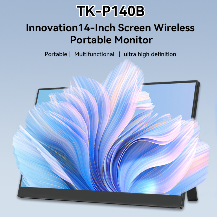 14 Inch FHD Portable Monitor Type C Ports Wireless Connections Easy ...