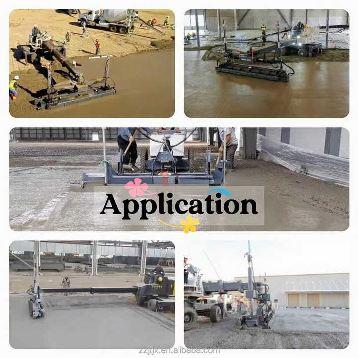 Walk Behind 2 Wheels Laser Leveling Machine Long Boomed Hydraulic ...