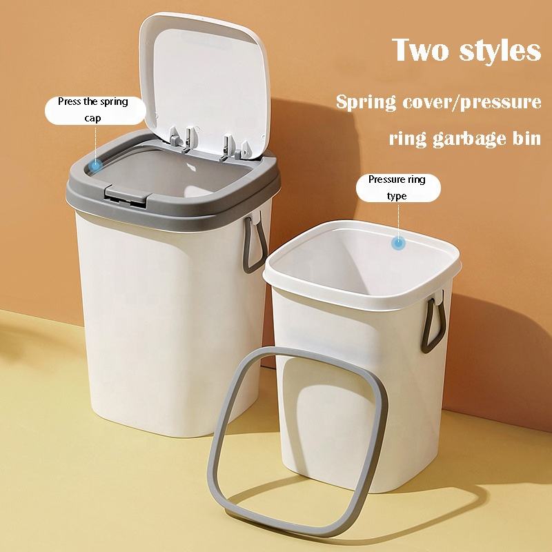Minimalist Trash Can with Lid - Versatile for Any Room