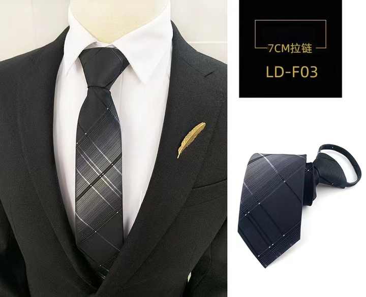 Polyester Jacquard Woven High Density Zip Ties for Men