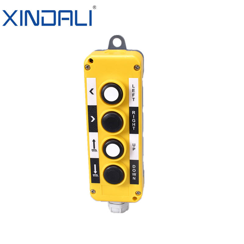 4 Buttons IP65 Metal Plastic Elevator Box Pendant Controller for Hoist ...