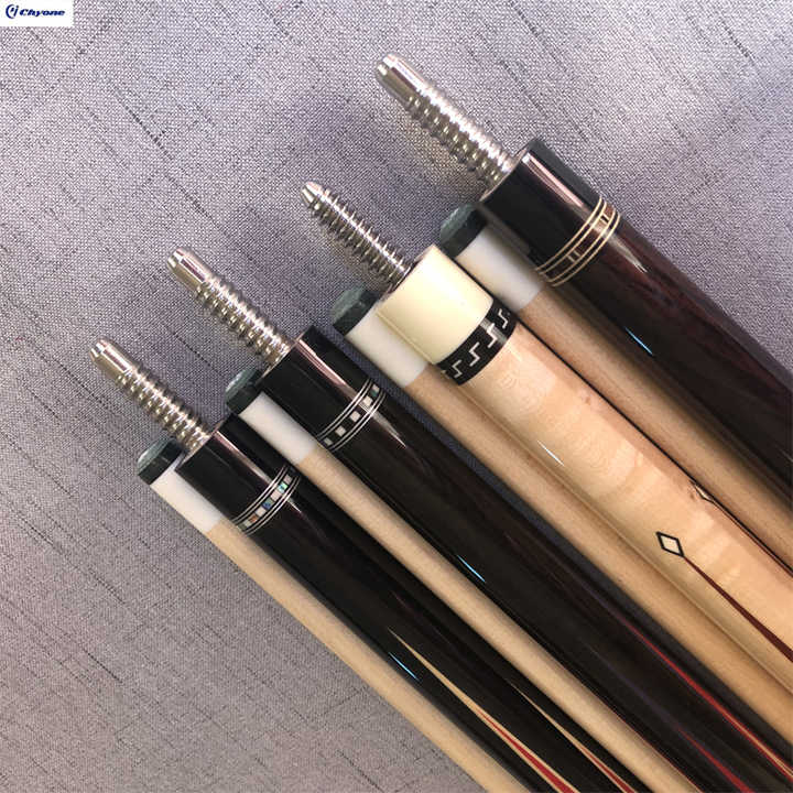 Chyone Pool Cues - Premium Ebony Wood with Abalone Inlay
