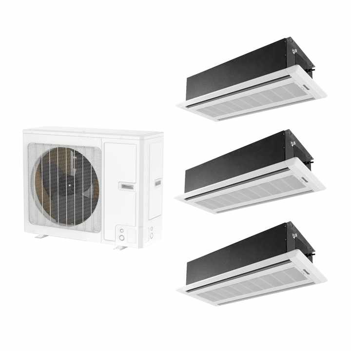 2 Way Cassette Type Air Conditioner Heat and Cool Multi Split Ceiling ...