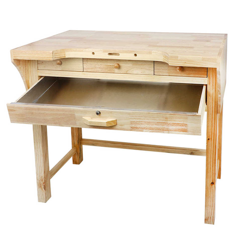 Premium Jeweler's Workbench - Solid Wood DIY Jewelry Setup