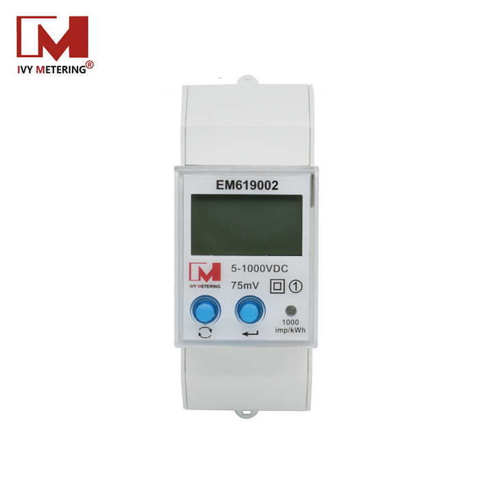 Din Rail 200A 500V 75mV Shunt Solar Panel Voltage Current Measure RS485 DC Power Energy Meter ...
