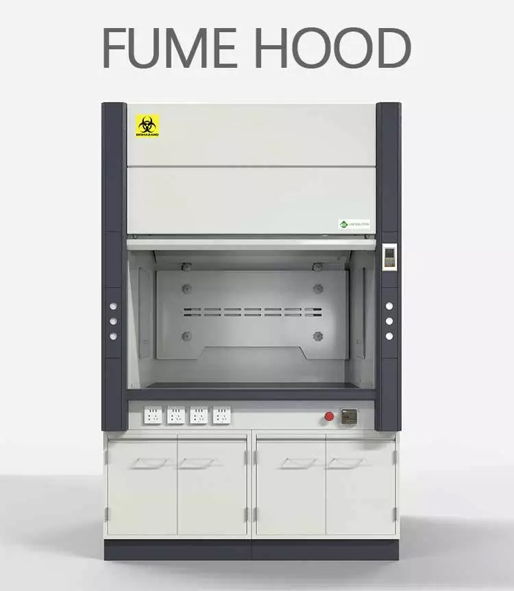 Cartmay Laboratory Chemical Walk In OEM Steel Fume Extraction Hoods Cabinet