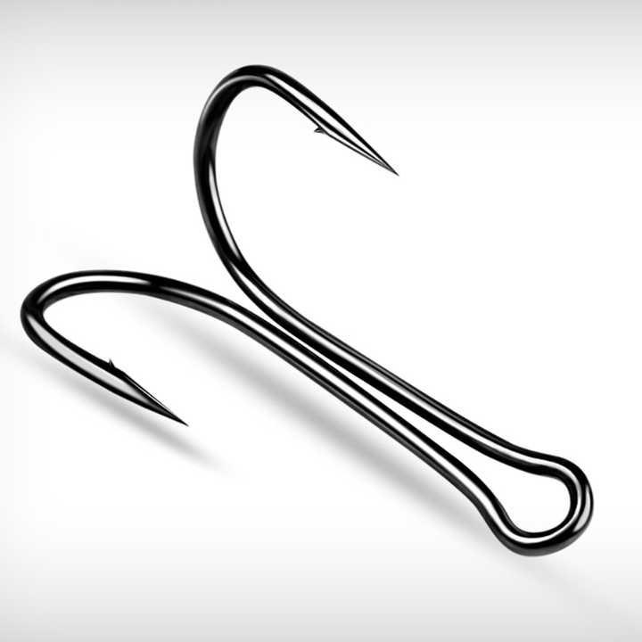 Long Shank Double Hook - Weedless Fly Tying Frog Bass Soft Lure