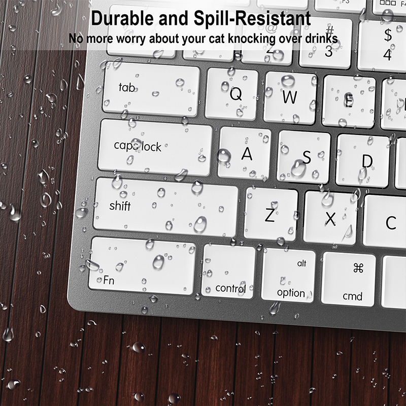 Ultra-Thin Silent Qwerty Keyboard for PC & Mac - Wired Slim Design, 110 ...