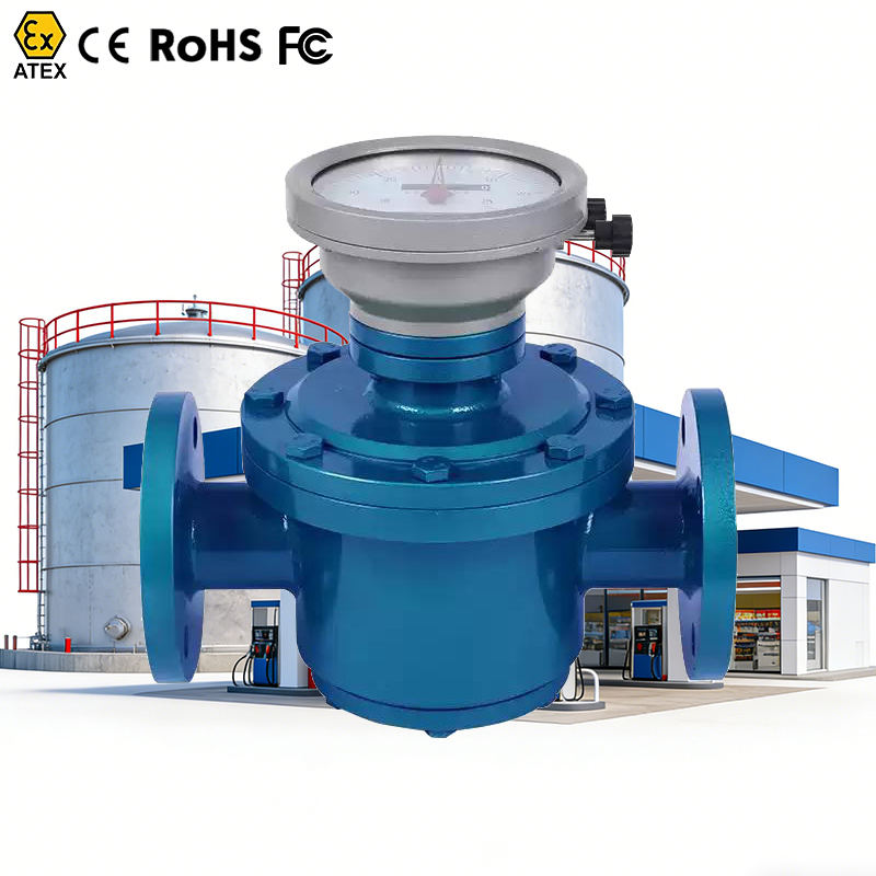 Oil Flow Meter Flowmeter Oval Gear Flow Meter Flow Meter Pulse Output ...