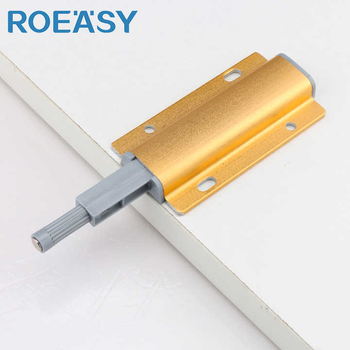 ROEASY Modern Magnetic Latch Push-to-Open Door Catcher for Cabinets Aluminum Alloy & Plastic ...
