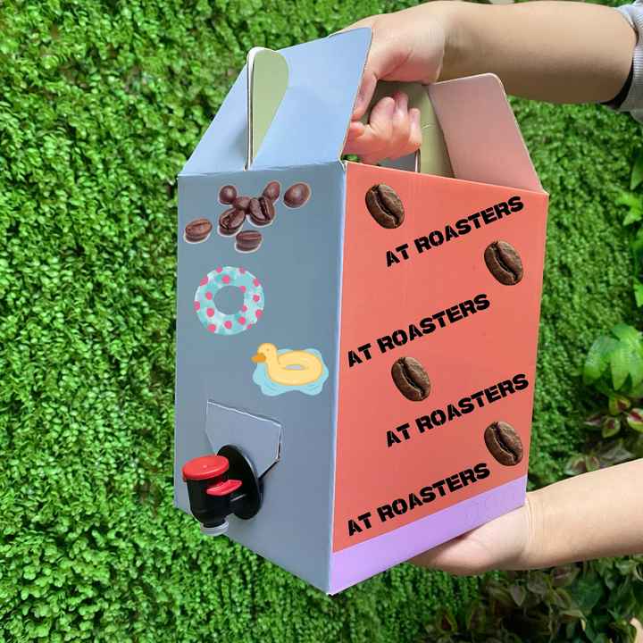 AT PACK Eco-Friendly Custom Paper Coffee Boxes - 1L, 3L, 5L
