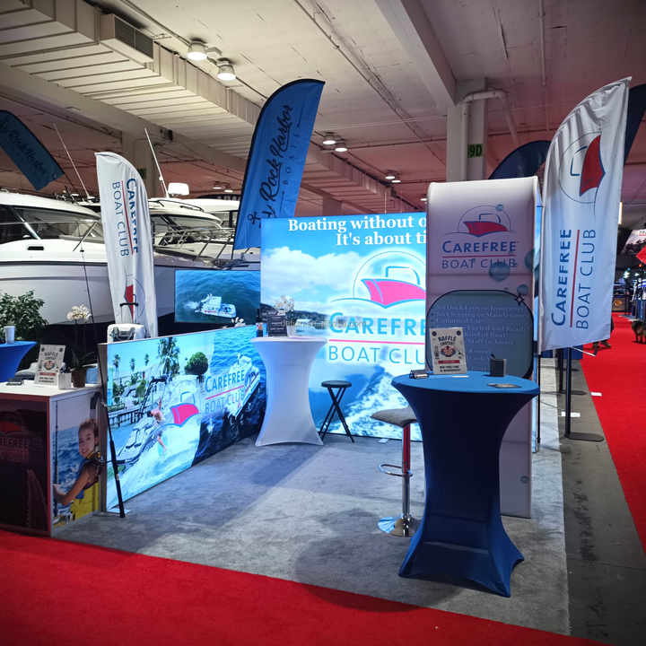 10x10 Custom Printed Portable Backlit Exhibition Stand Display Booth ...