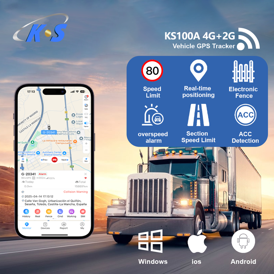 Vehicle Speed Limiter 4G GPS Tracker Fuel Monitoring Fleet Management ...