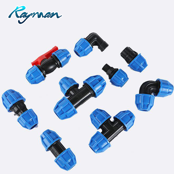 High Quality Water Supply 20mm 25mm 32mm 40mm 50mm 63mm 75mm 90mm 110mm PE PP Compression ...