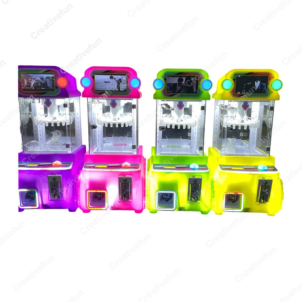 Mini Arcade Claw Crane Machine Coin-Operated Toy for Kids Doll Game ...