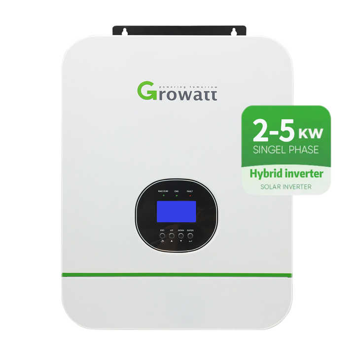 Growatt Hybrid Solar Inverter Mppt 48V 3Kw 3000W 5Kw 5000W 10Kw Single Phase on Off Grid ...