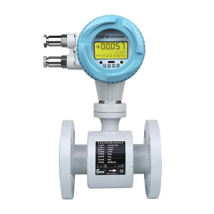 DN100 Electromagnetic Flow Meter Acid-Resistant Magnetic Flow Meter for ...
