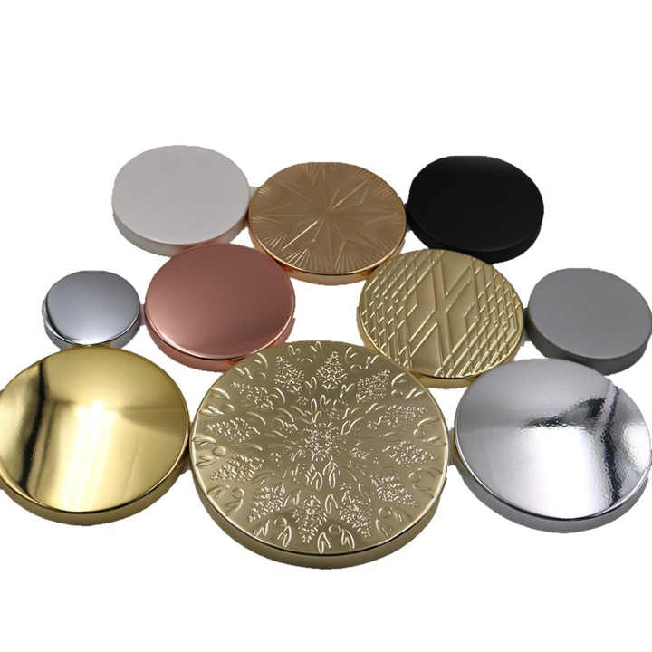 Engraved Embossed logo Size Shiny Gold Color Metal Zinc Alloy Candle ...