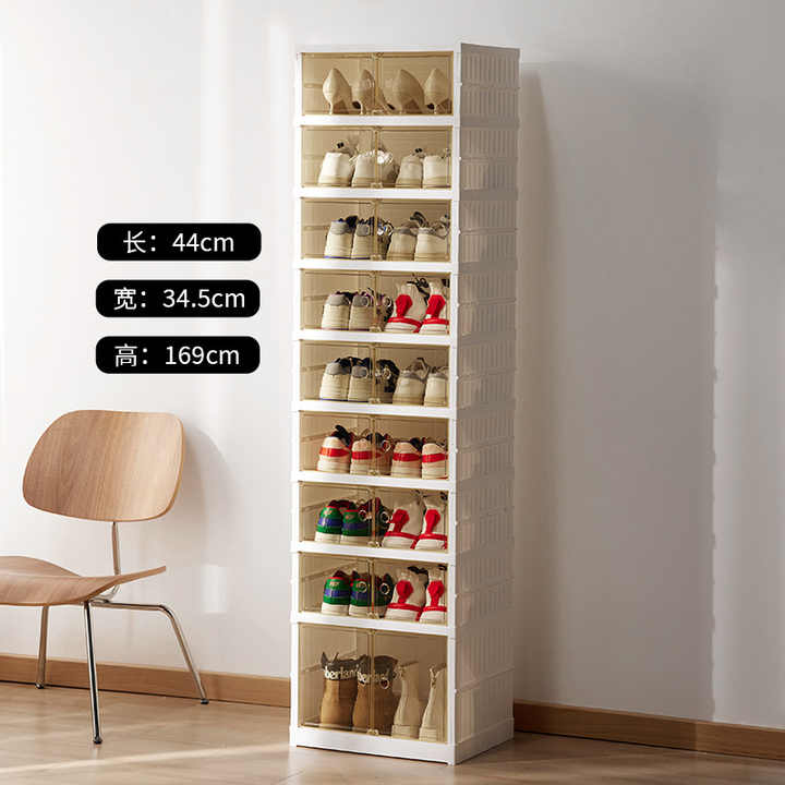 High Quality Plastic Space Saving Folding Storage Box Collapse Shoe Box ...