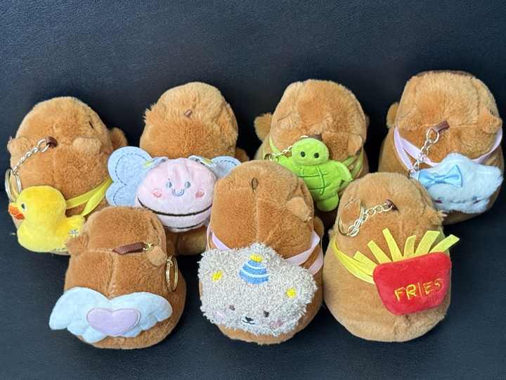 IFD Cute Cartoon Capybara Pendant Plush Toy Doll Bag Hanging Ornaments ...