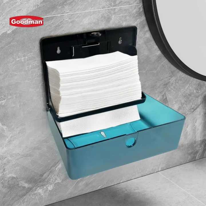 Hanging Touchless Multifold Napkin & Jumbo Roll Toilet Tissue Box Large ...
