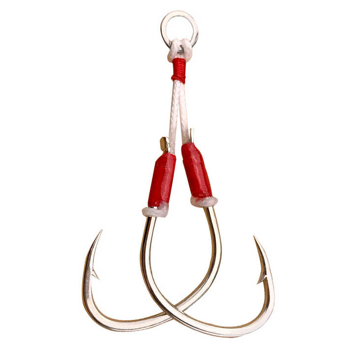 Hk010/ Hk011 Saltwater Barbed Double Assist Hook High Carbon Steel ...