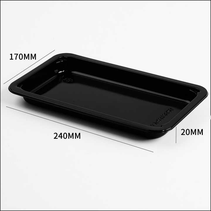 Disposable Black PP Plastic Food Tray Food Grade pp Meat Trays Plastic ...