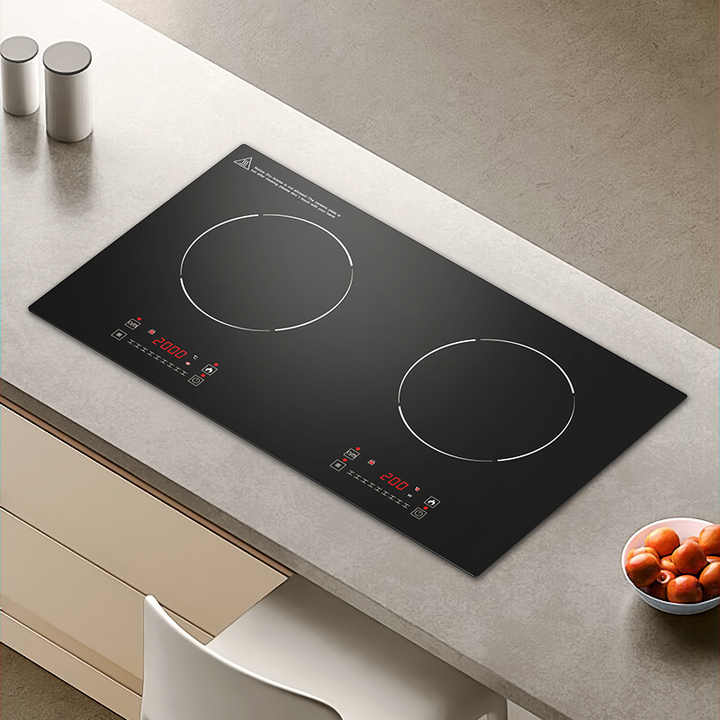 Double Induction Stove 3500W Built-in Cooktop Electric Induction Hob 2 ...