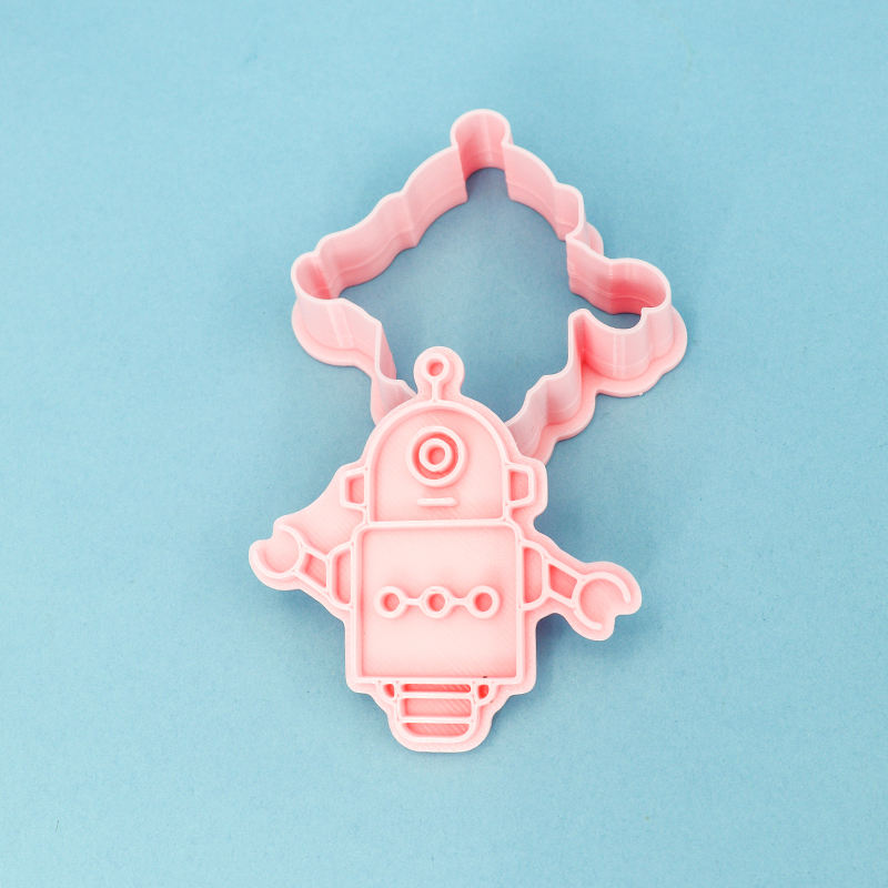 Robot Series Plastic Eco-Friendly Biscuit Mold Intelligent 3D Cartoon ...