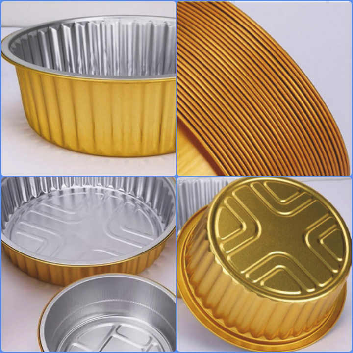 Kitchen Microwavable Oven Foil Trays Heat Sealing Airline Disposable ...