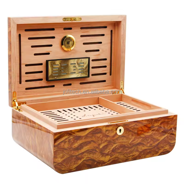Customized Handmade Cigar Humidor Wood Cigar Boxes Manufacturer Cabinet ...