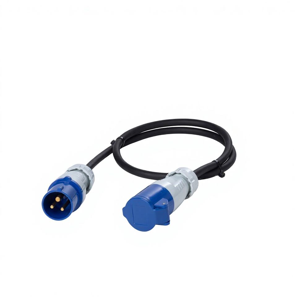 16A 230V CEE 3 Pin European Cable Reel IP44 NEMA Extension Cord Socket ...