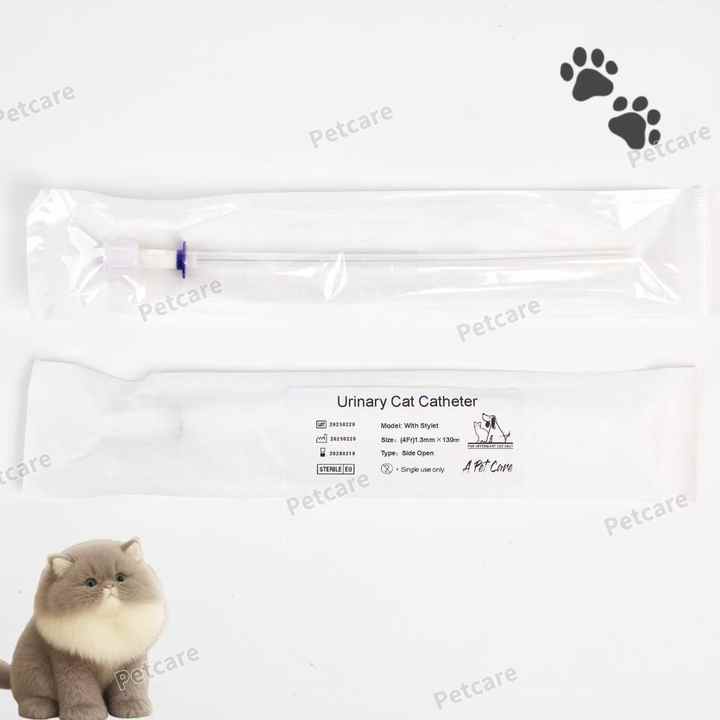 Veterinary Tomcat Urethral Catheter Vet Urinary cat Catheter for Cats ...