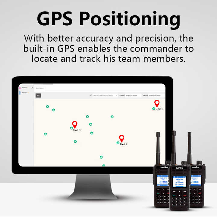 CE BF-TD930 Ptt Walkie Talkie Vhf Uhf DMR Radio - IP68 Waterproof