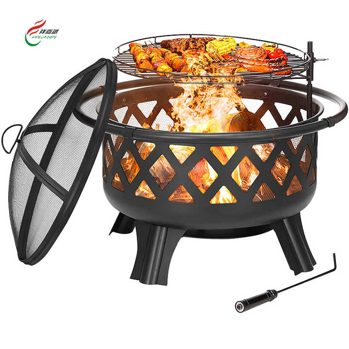 Factory Wholesale Fire Pit Outdoor Warming Round Charcoal Brazier Grill ...