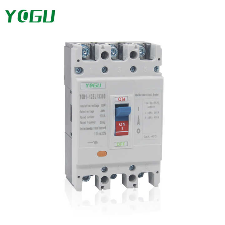 YOGU to Top Quality DC AC MCCB Electronic Cm1-100A 160A 250A 3 Pole 4 Pole Case Circuit Breaker ...